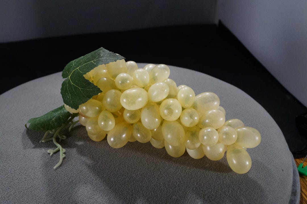 Antique Vintage Artificial Grape Cluster Bunch Decorative Rubber Grapes ...