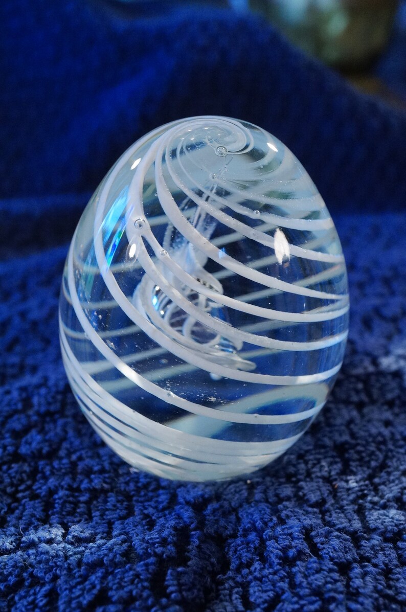 Antique Vintage Paperweight Italian Art Glass Venetian Murano Swirled ...