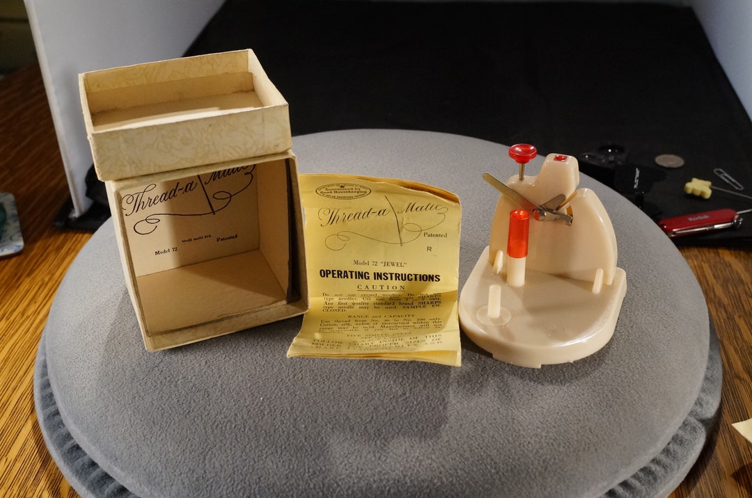 Antique Vintage Thread-a-matic Original Box Instructions Mid Century ...