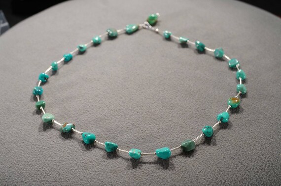 Vintage Sterling Silver Tennis Style Adjustable Necklace Multi - Etsy