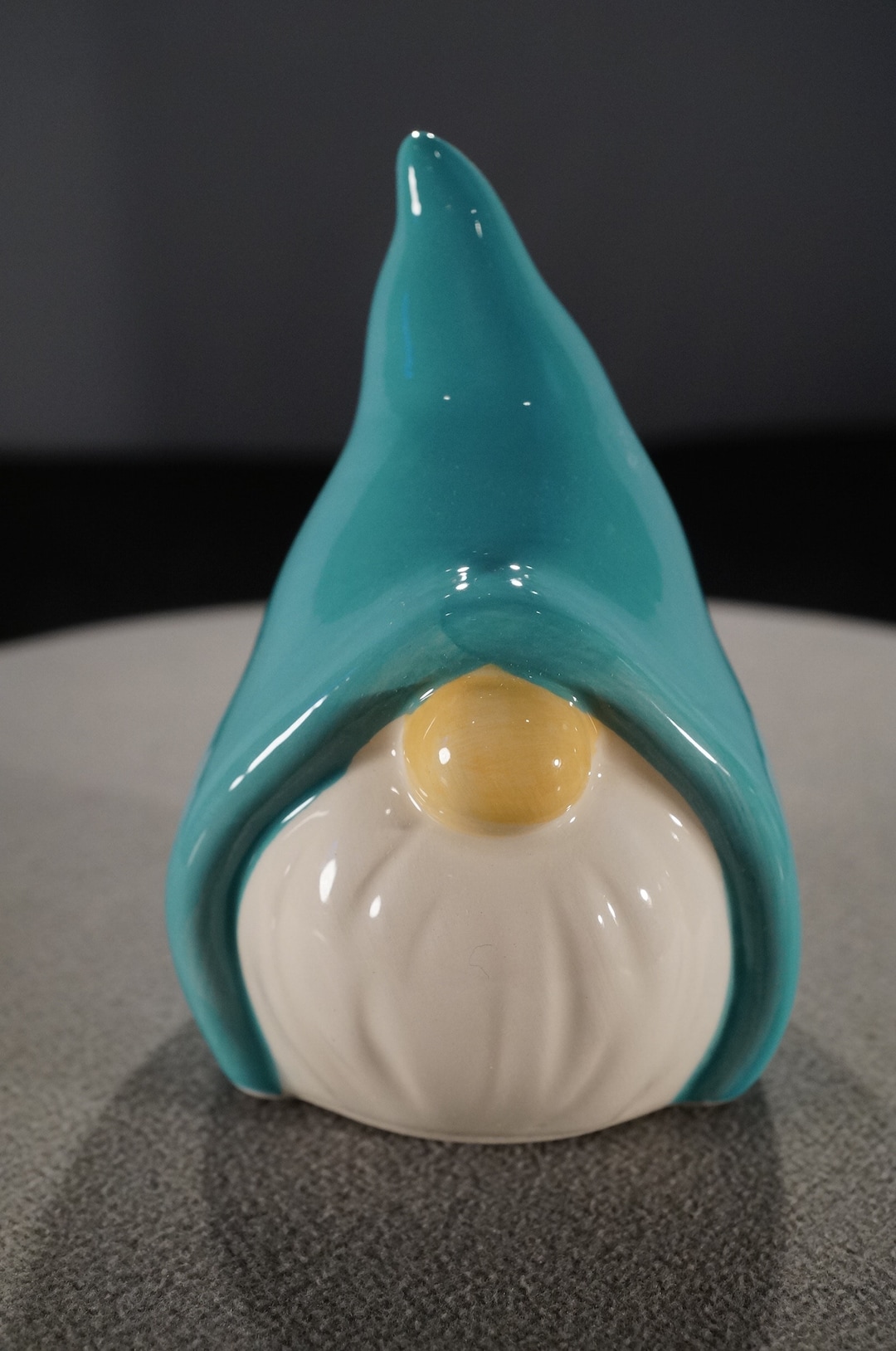 Vintage Pottery Ceramic Gnome Design Statue Figurine Glazed Indoor ...