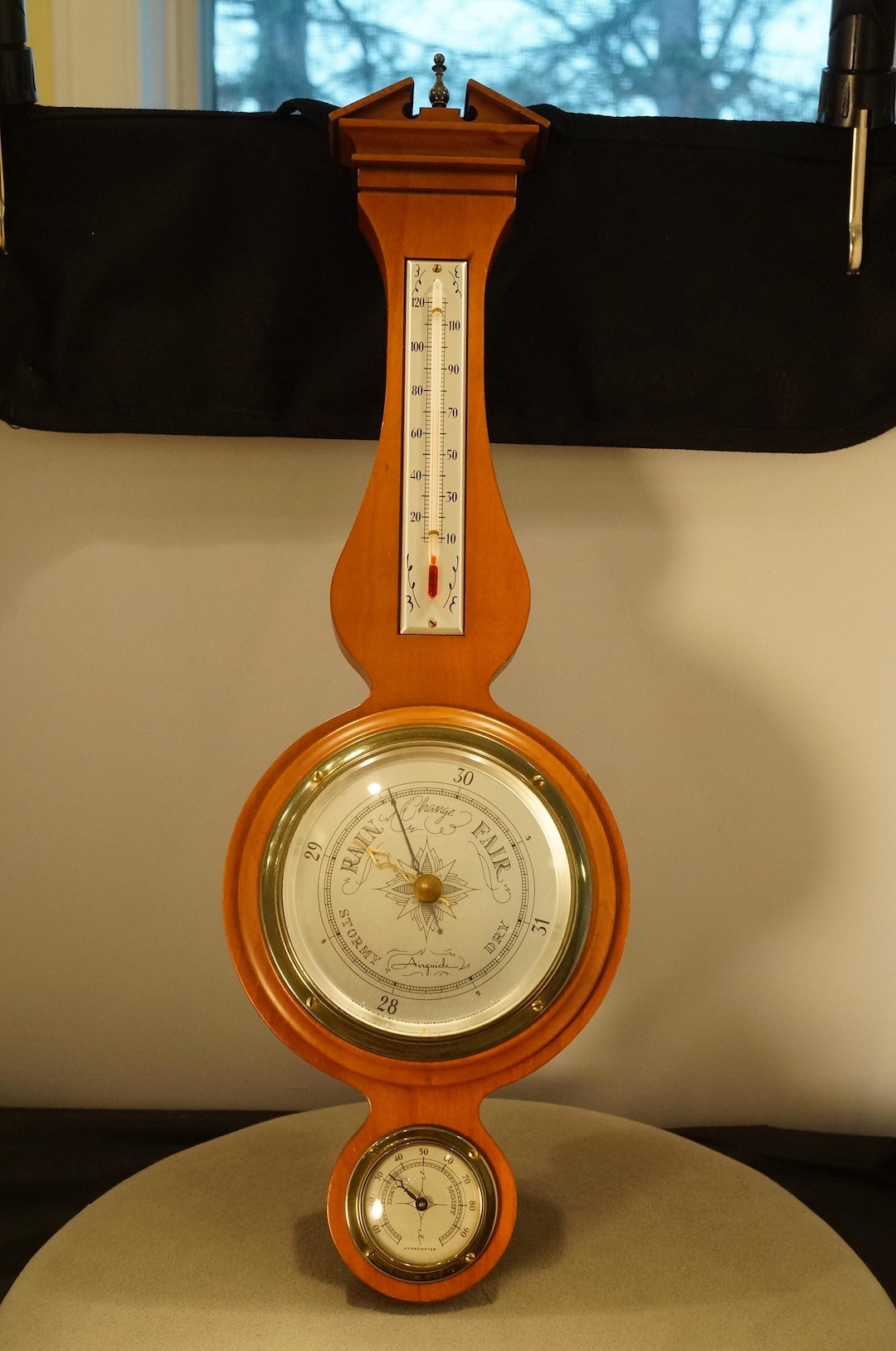 Antique Vintage Thermometer Barometer Hygrometer U.S.A Airguide ...