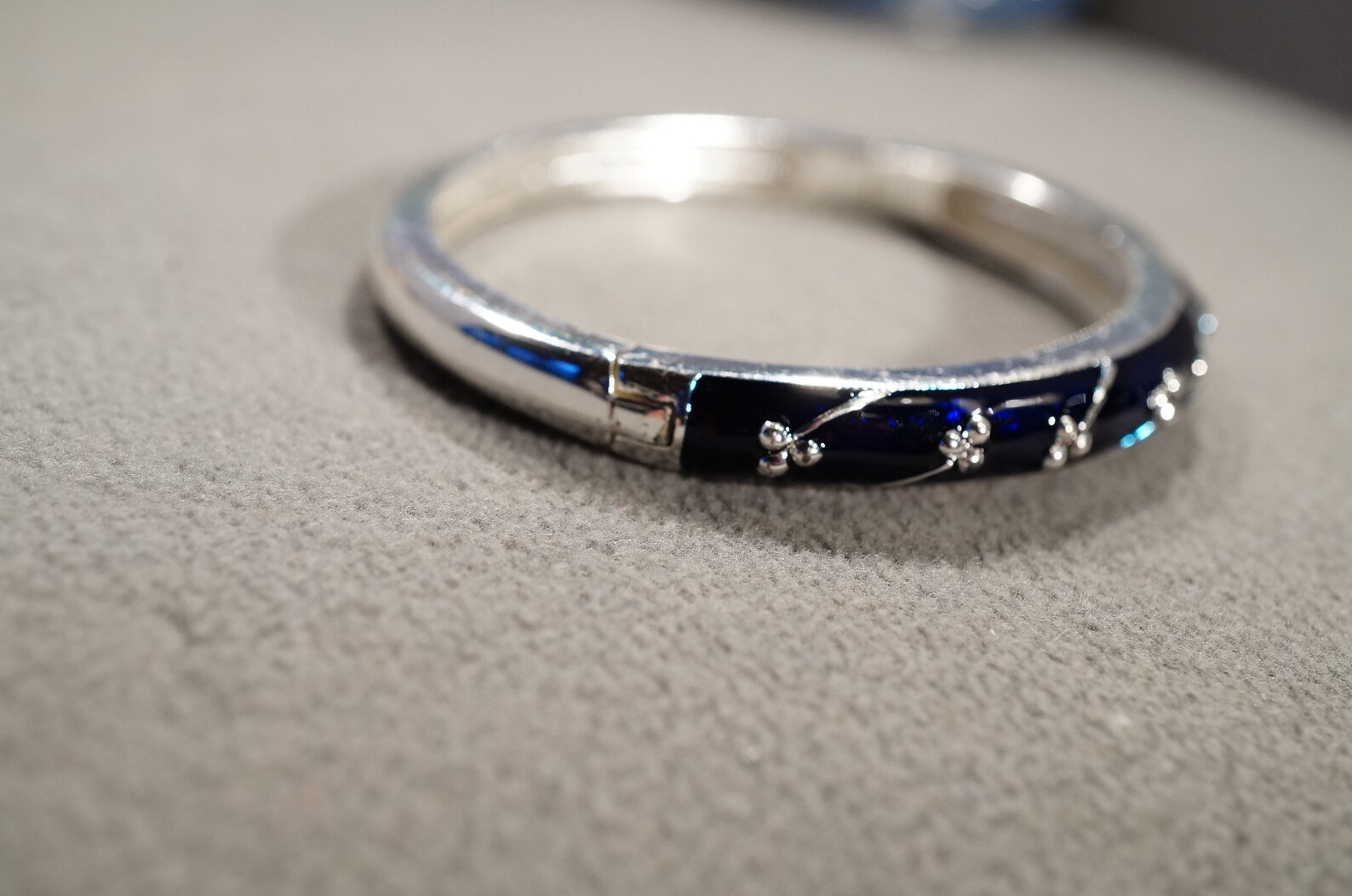 Vintage Silver Tone Bangle Bracelet Fancy Raised Relief Design - Etsy