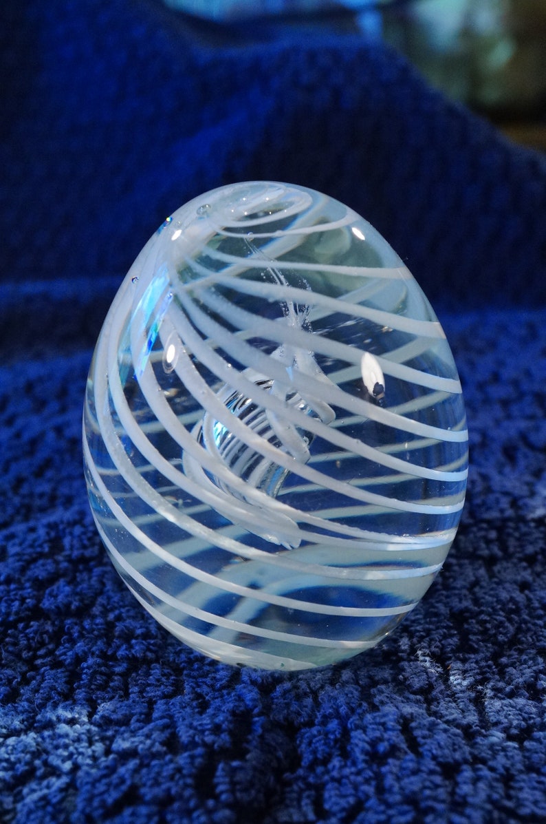 Antique Vintage Paperweight Italian Art Glass Venetian Murano Swirled ...
