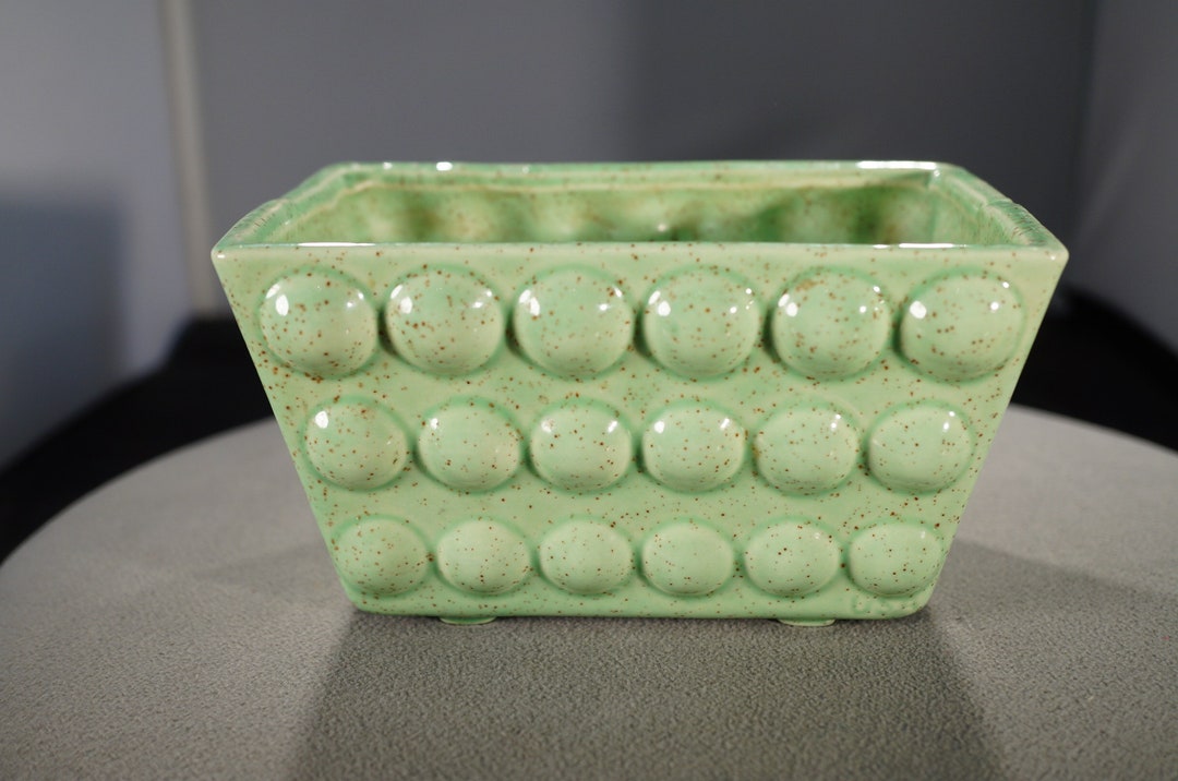 Antique Vintage USA Art Pottery Rectangle Planter Bowl Container ...