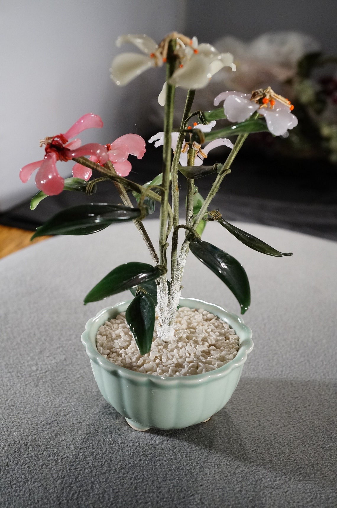 Antique Vintage Chinese Miniature Statue Bonsai Tree Multi - Etsy