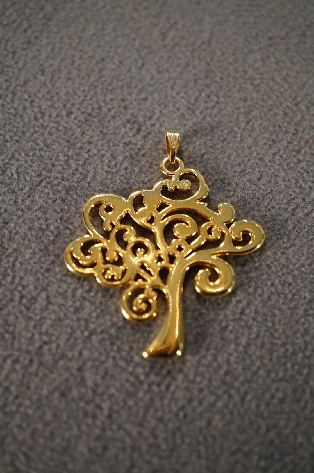 Vintage Yellow Gold Plated Greek Mediterranean Collectable Tree of Life ...