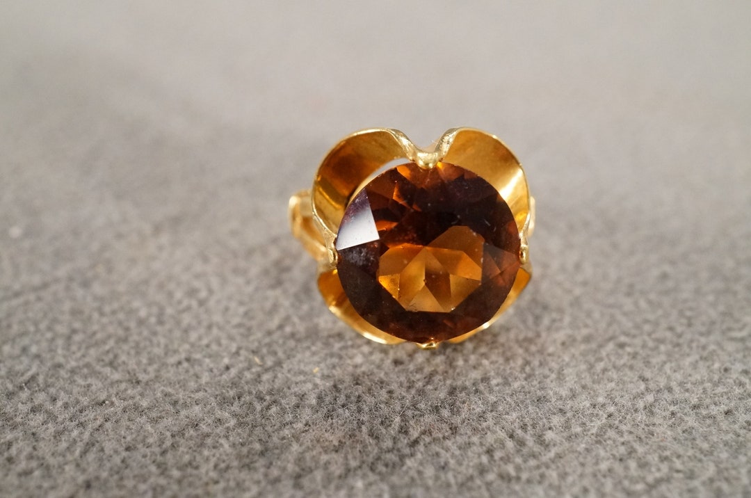 Antique Vintage Wedding Band Stacker Design Ring 10 K Yellow Gold ...