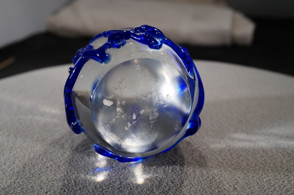 Vintage Paperweight Art Glass Multi Colored Swirled Design - Etsy