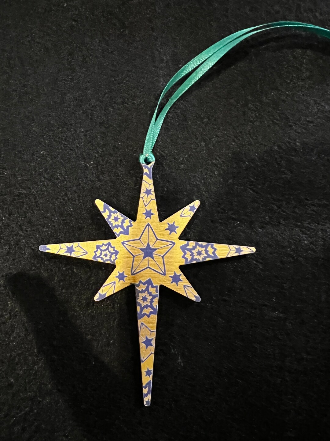 Vintage Wood Greek Mediterranean Hand Painted Collectable Christmas ...