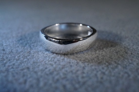 Vintage Sterling Silver Squared off Design Eternity Style | Etsy