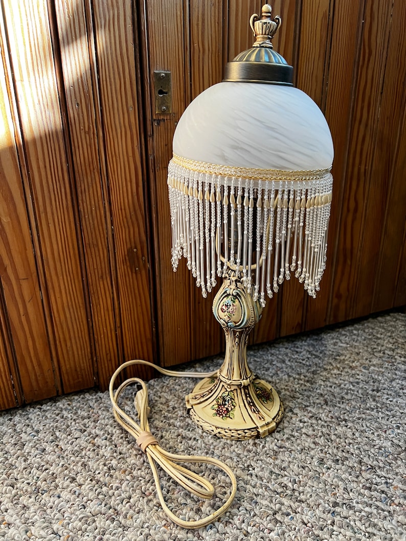 Antique Vintage 1920 Victorian Table Top Lamp Light Cast Iron - Etsy