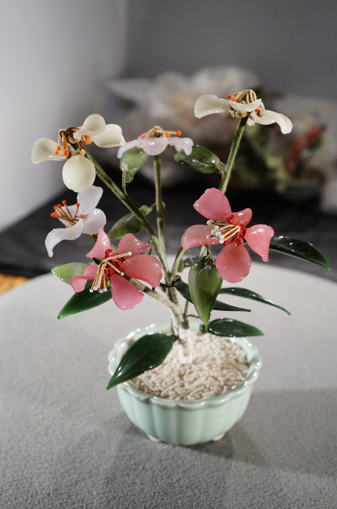 Antique Vintage Chinese Miniature Statue Bonsai Tree Multi - Etsy