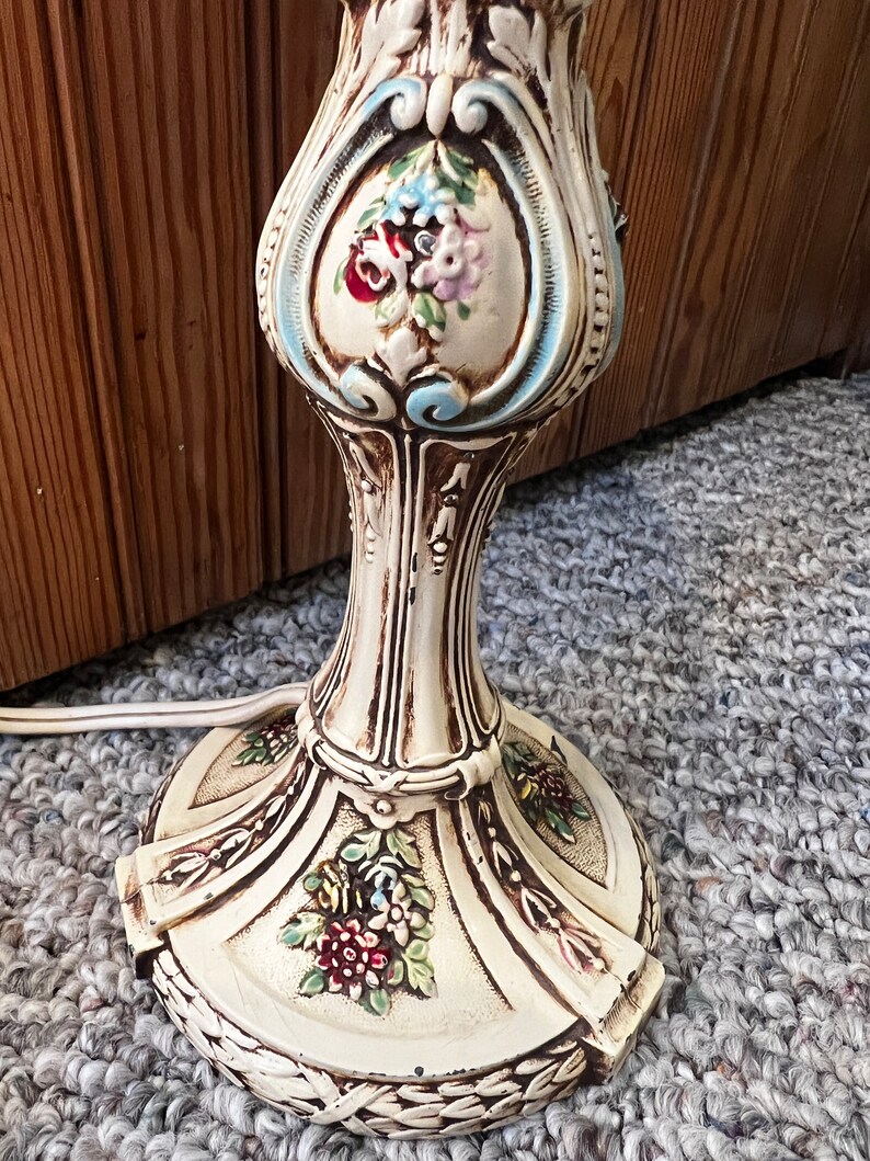 Antique Vintage 1920 Victorian Table Top Lamp Light Cast Iron - Etsy