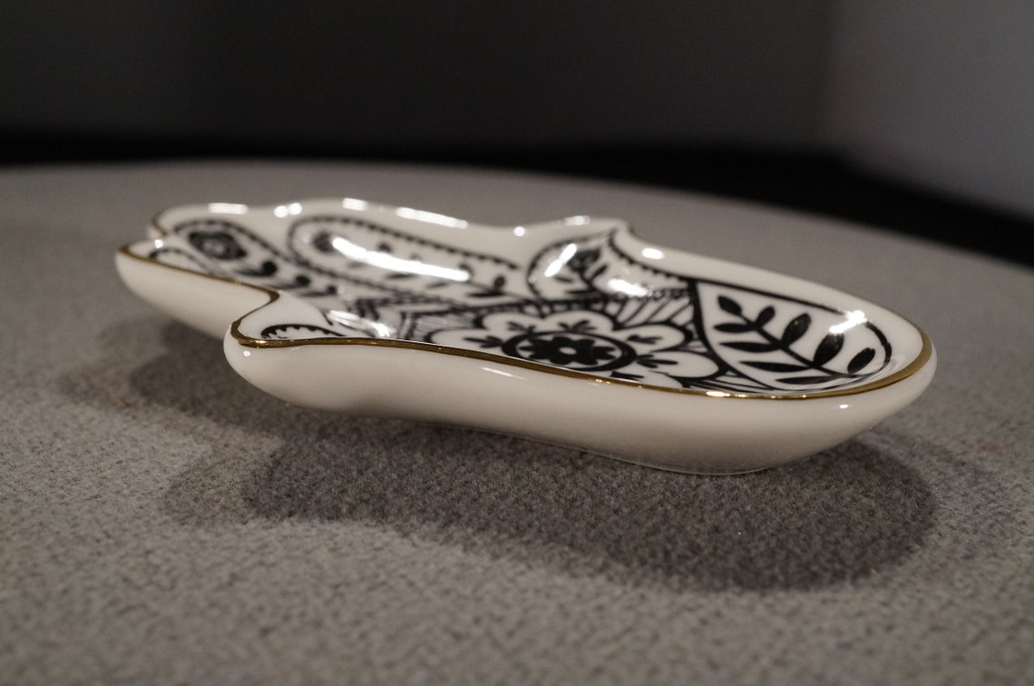 Vintage Palmistry Hamsa Hand God Hand of Fatima Porcelain - Etsy