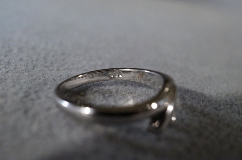 Vintage Sterling Silver Band Style Ring With Split Face Set - Etsy