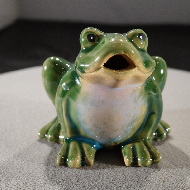 Vintage Ceramic Frog - Etsy