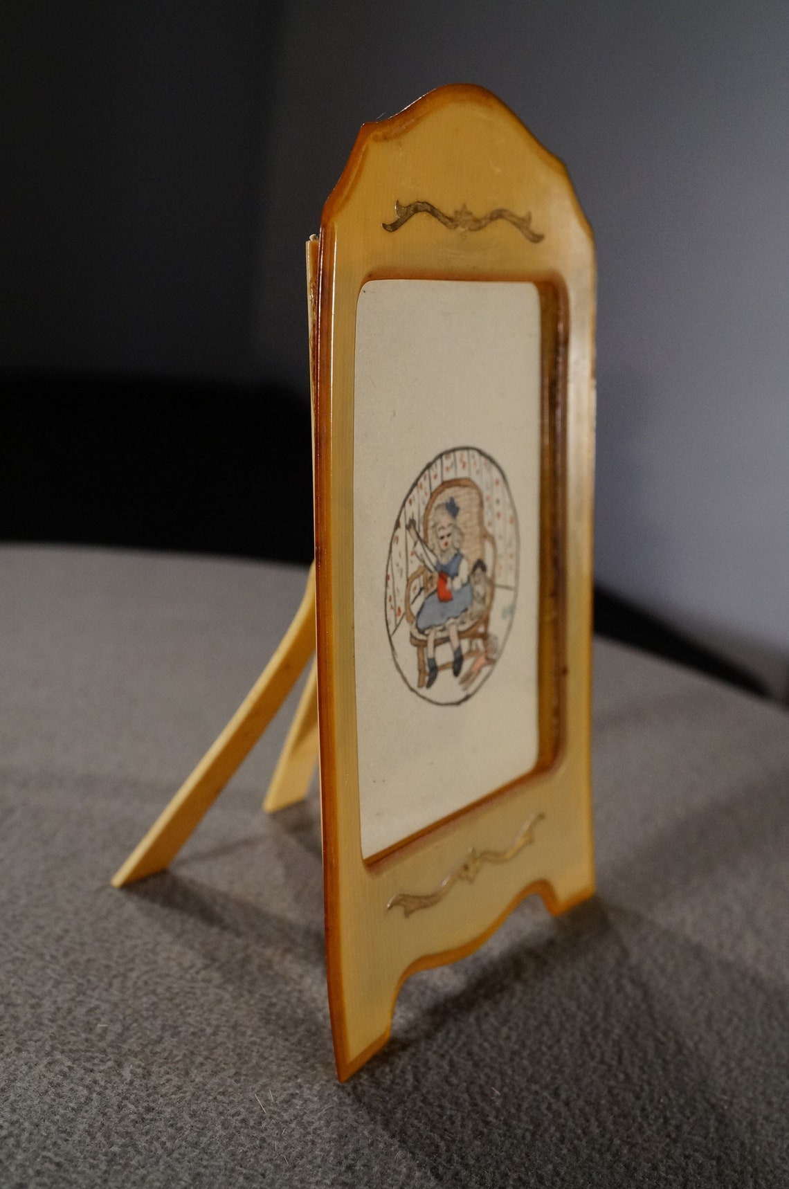 Antique Vintage Rectangle Picture Frame Scrolled Etched | Etsy