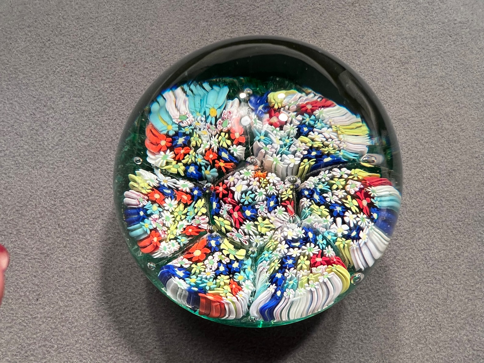 Vintage Italian Art Glass Paperweight Venetian Murano Multi - Etsy