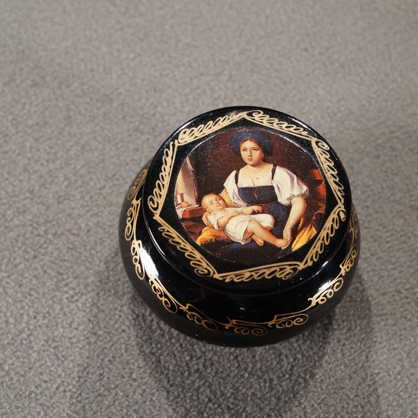 Lacquer Trinket Box - Etsy