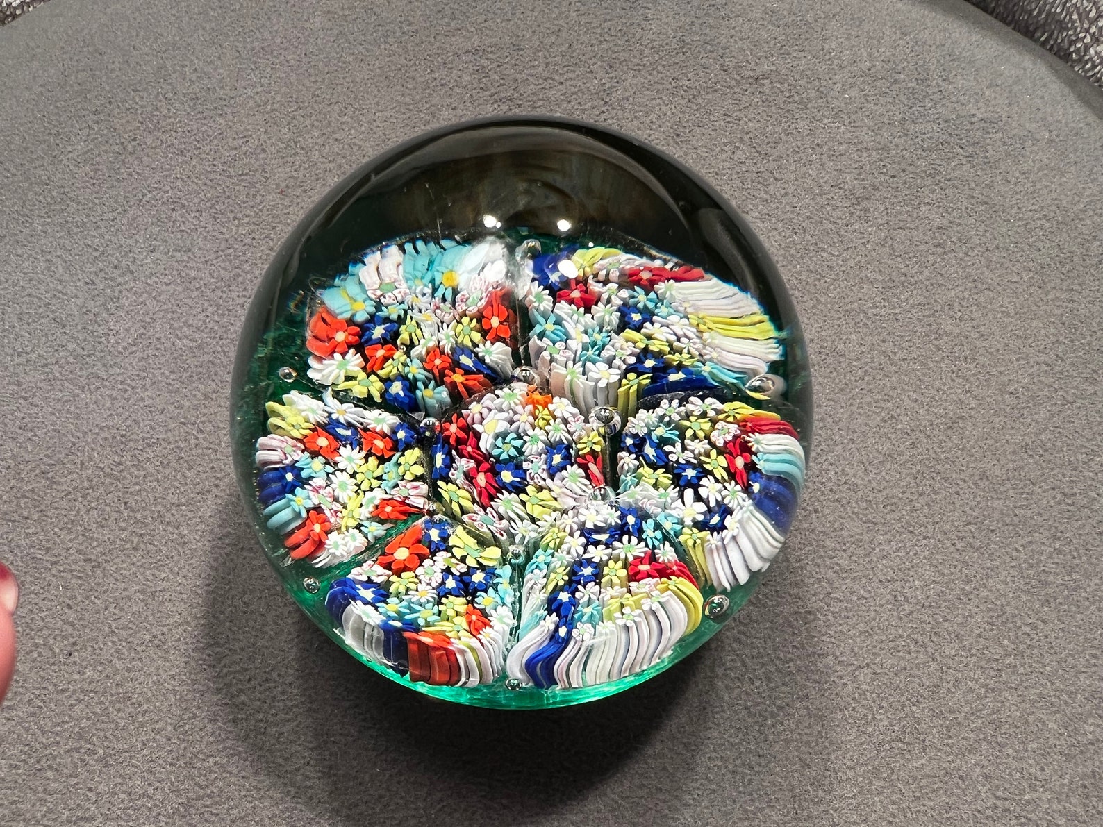 Vintage Italian Art Glass Paperweight Venetian Murano Multi - Etsy