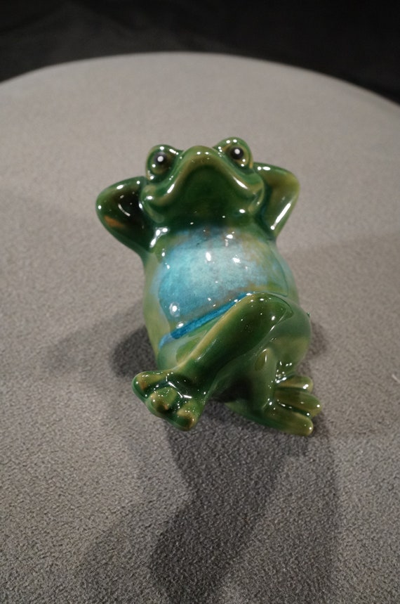 Vintage Porcelain Pottery Ceramic Detailed Frog Design - Etsy