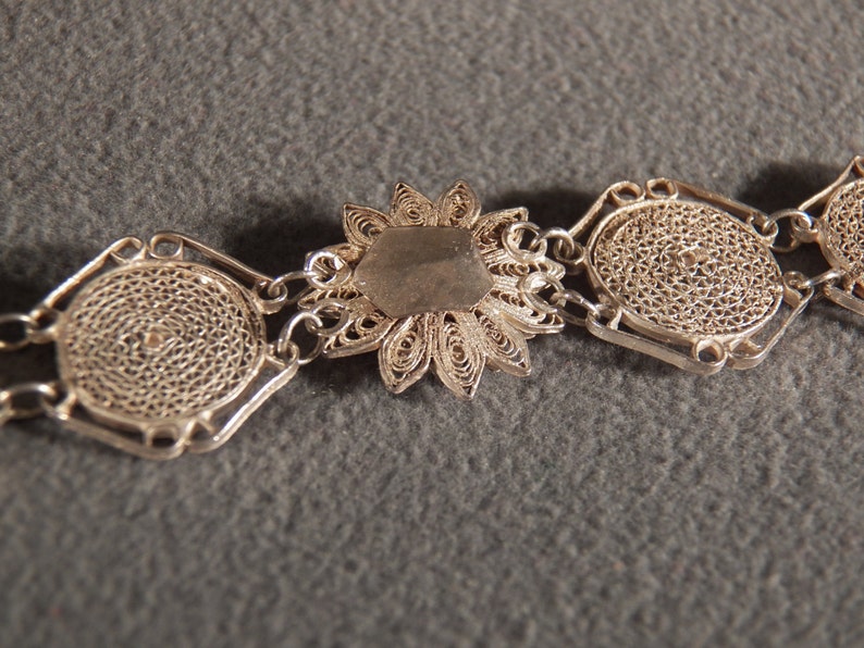Vintage Italian Sterling Silver Fancy Filigree Round Floral - Etsy