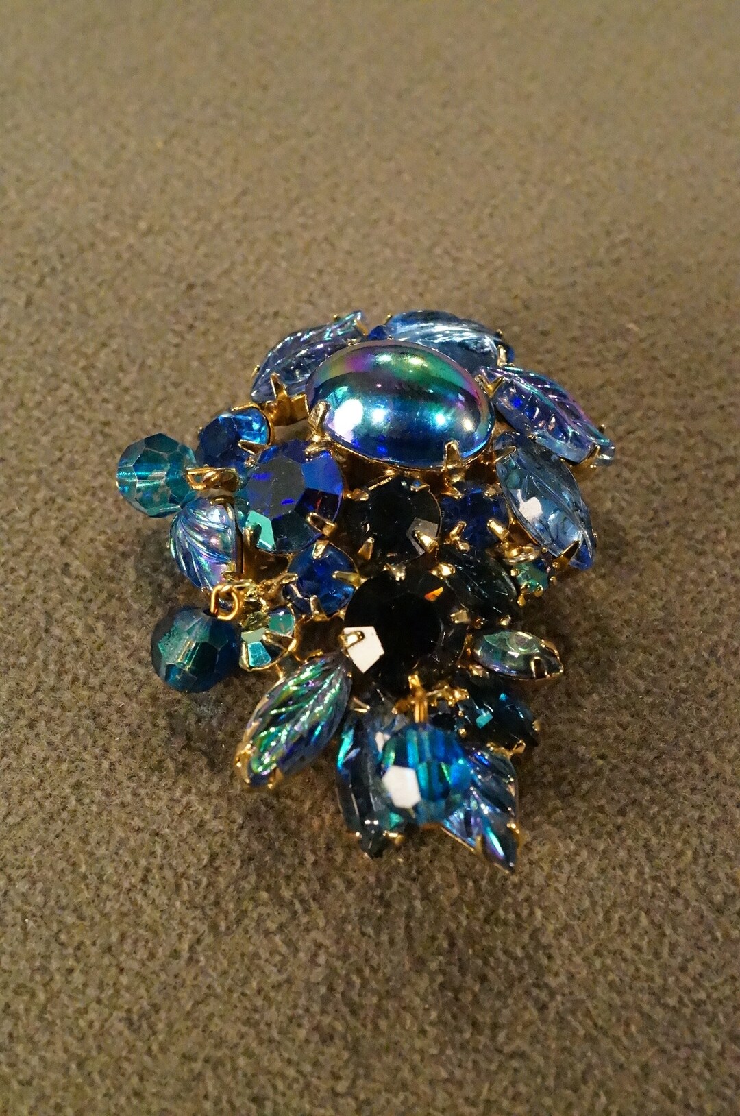 Antique Vintage Designer Signed Weiss Pin Brooch Gold Tone - Etsy