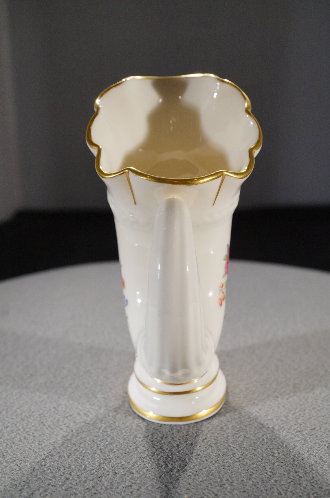 Vintage Lenox Cornucopia Design Flower China Porcelain Vase Center ...