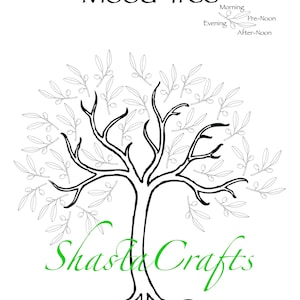 Mood Tree / Nature Mood Tracker / AM/PM Mood Tracker / Bullet Journal ...
