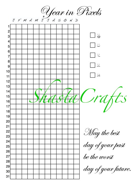 Craft Supplies & Tools Plexus Planner Tracker Mood tracker Bullet ...