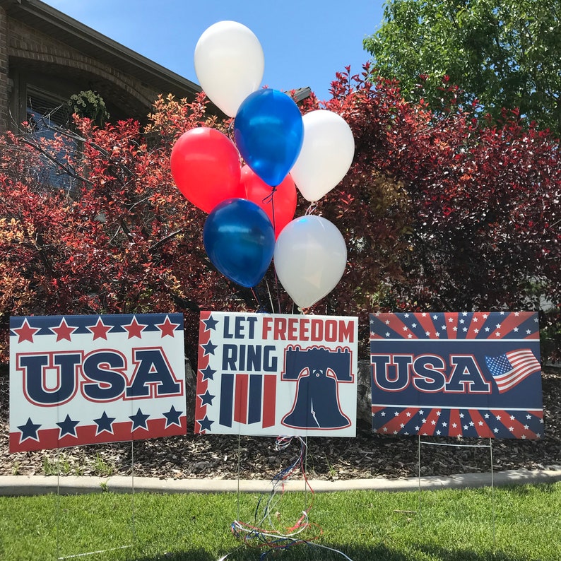 Patriotic Yard Signs - Etsy