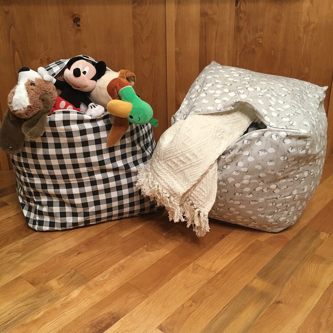 SALE Home Decor Pouf Bag/storage Bag - Etsy