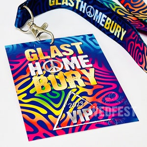 GLASTHOMEBURY Festival VIP Lanyards Homefest Lockdown Festival Party ...