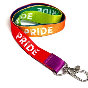 Pride NECK Lanyard - Gay Pride LGBTQ+ Rainbow Neck Lanyards - Lesbian ...