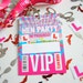 Hen Party VIP Pass Lanyards Hen Do Party Challenges Cards Festival ...