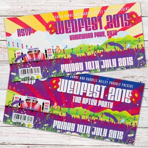 Concert Gig Ticket Wedding Invitation (sample Pack) | Festival ...