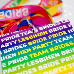 LESBIHEN Lesbian/gay Hen Party VIP Pass Lanyards - Bride Pride - LGBT ...