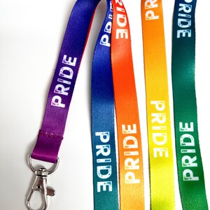 Pride NECK Lanyard - Gay Pride LGBTQ+ Rainbow Neck Lanyards - Lesbian ...