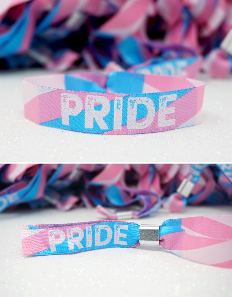 Transgender Pride Wristband Bracelet Trans Pride Wristbands - Etsy UK