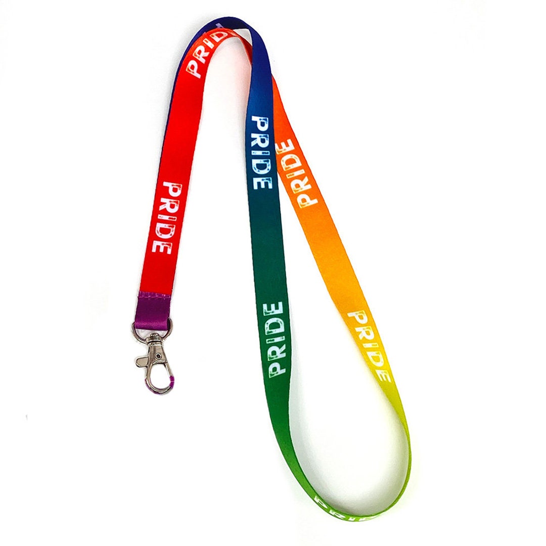 Pride NECK Lanyard - Gay Pride LGBTQ+ Rainbow Neck Lanyards - Lesbian ...