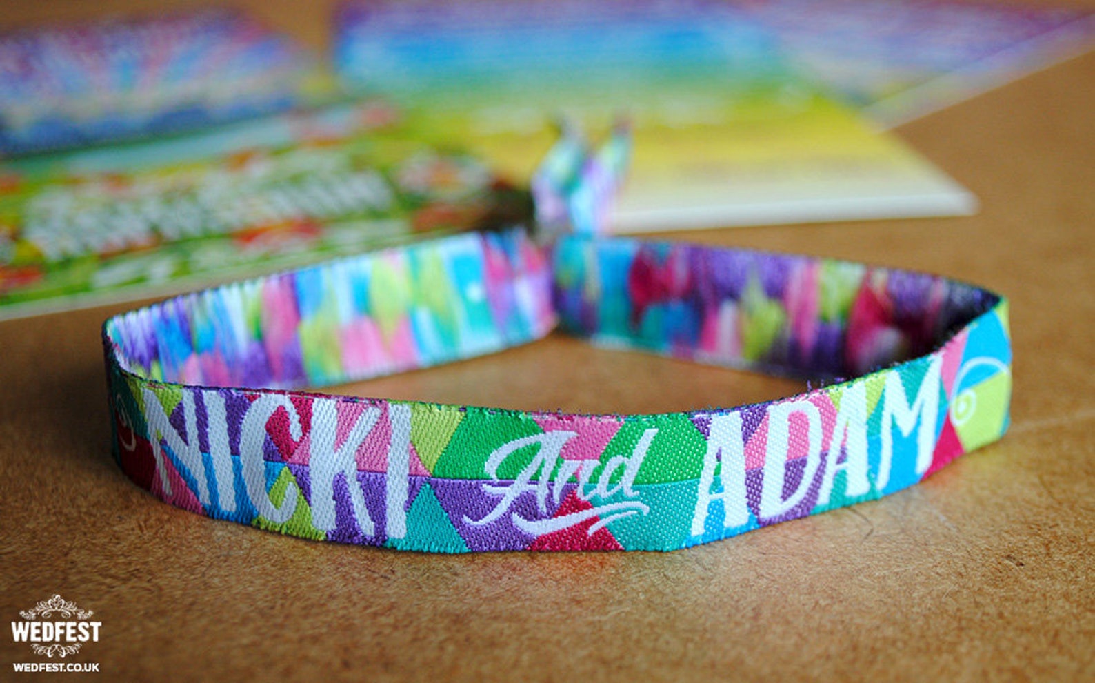 100 Custom Fabric Wristband Party Wristband Festival Wedding | Etsy UK