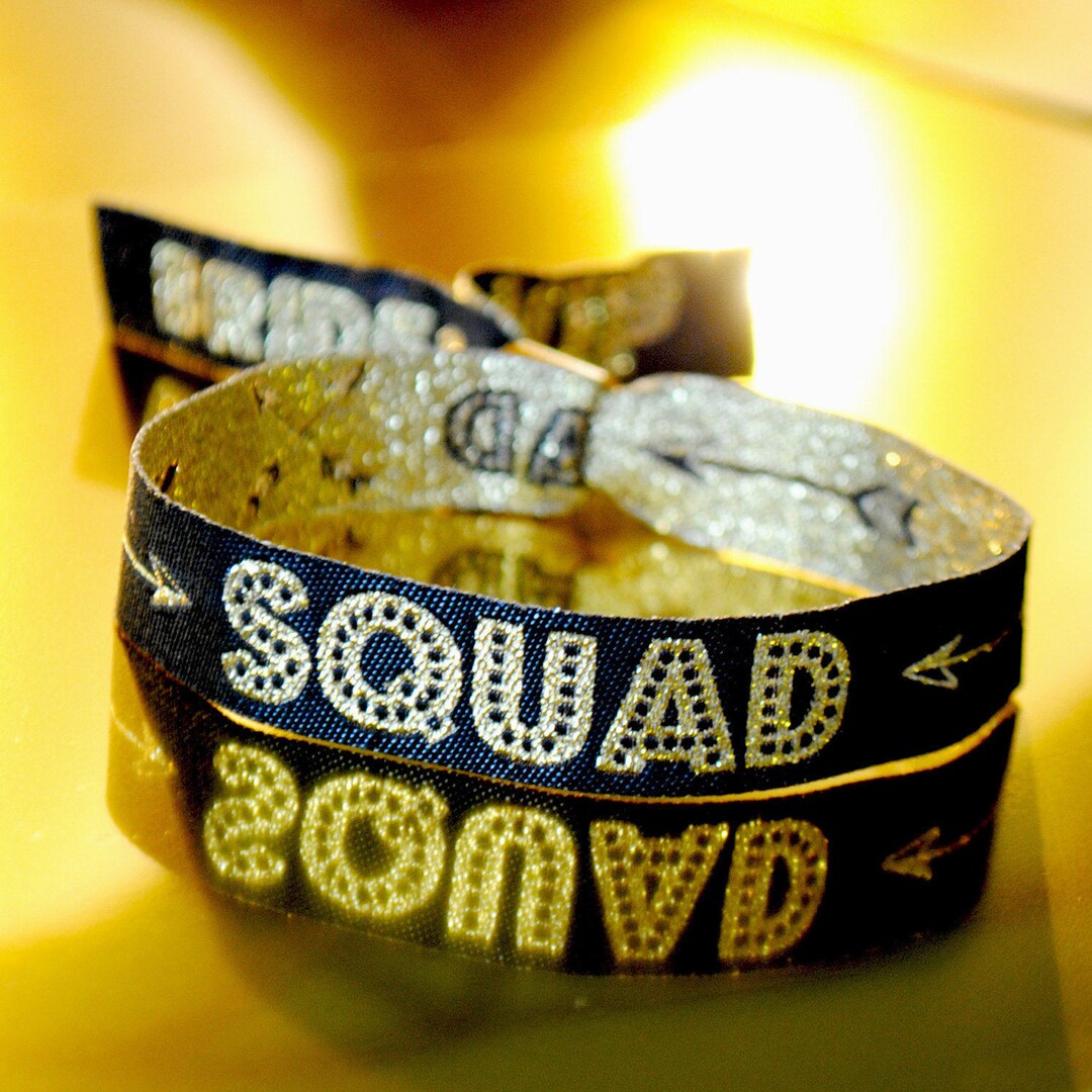 Bride Squad Bachelorette & Hen Party Wristbands / Bracelets - Etsy UK