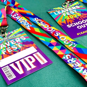 LEAVERS FEST 2025 Lanyards - Class of 2025 End of School Festival Party ...