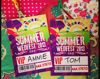 Wedding Festival VIP Lanyards samples | Etsy UK