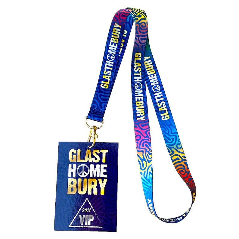GLASTHOMEBURY Festival VIP Lanyards Homefest Lockdown | Etsy