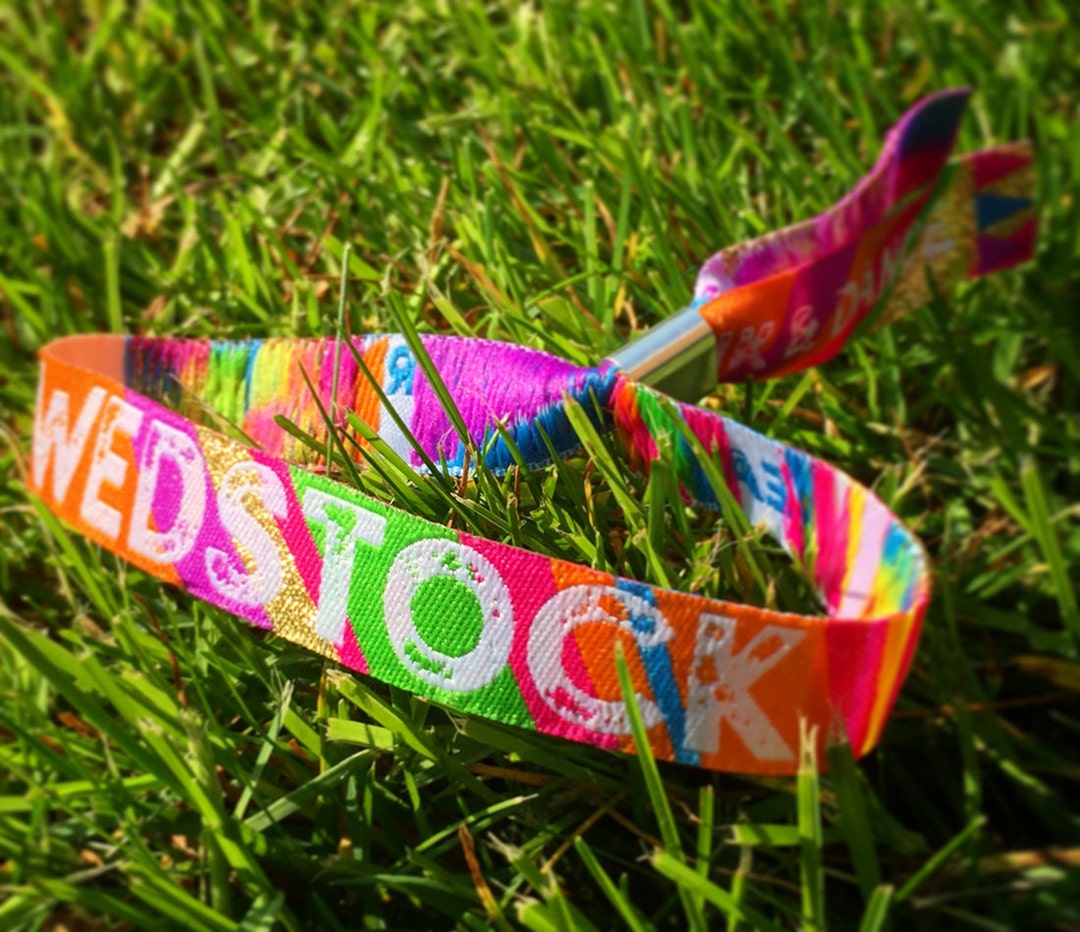 Wedstock Festival Wedding Wristbands - Etsy UK