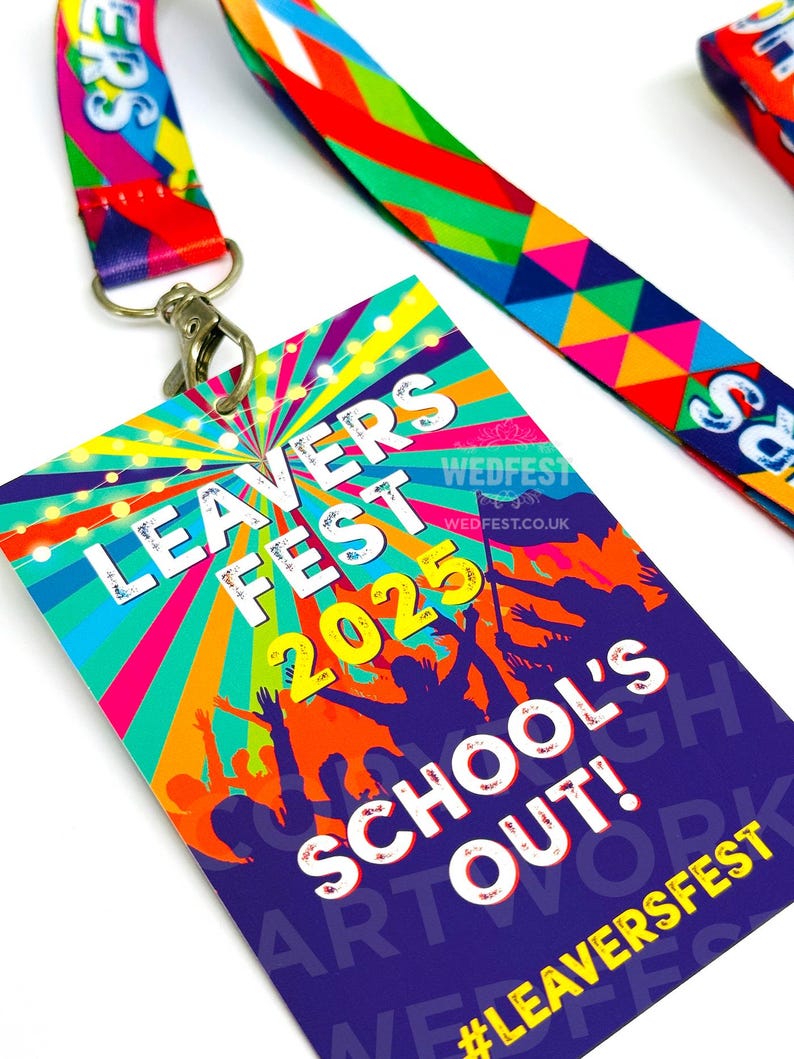 LEAVERS FEST 2026 Lanyards - Class of 2026 End of School Festival Party ...