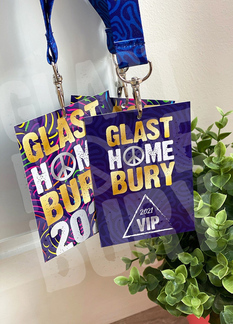 GLASTHOMEBURY Festival VIP Lanyards Homefest Lockdown | Etsy UK