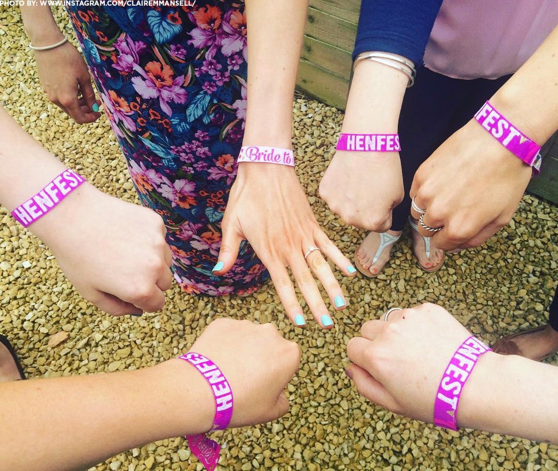 HENFEST® Hens Party Wristbands Festival Hen Fest Party - Etsy UK